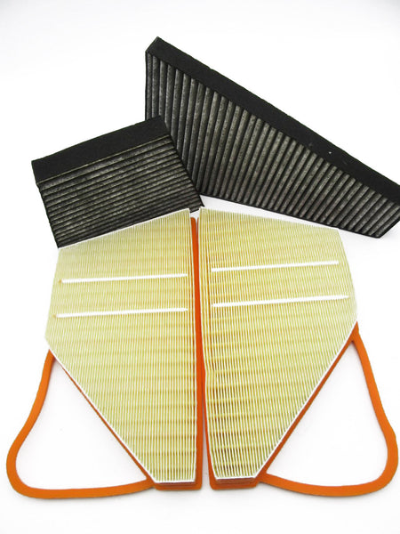 Bentley Continental GT GTC Flying Spur W12 engine air cabin filters #1 ...